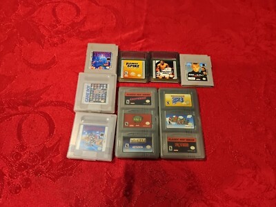 Nintendo Gameboy Lot of 12 Games - Dr Mario,super mario 3,super mario ...