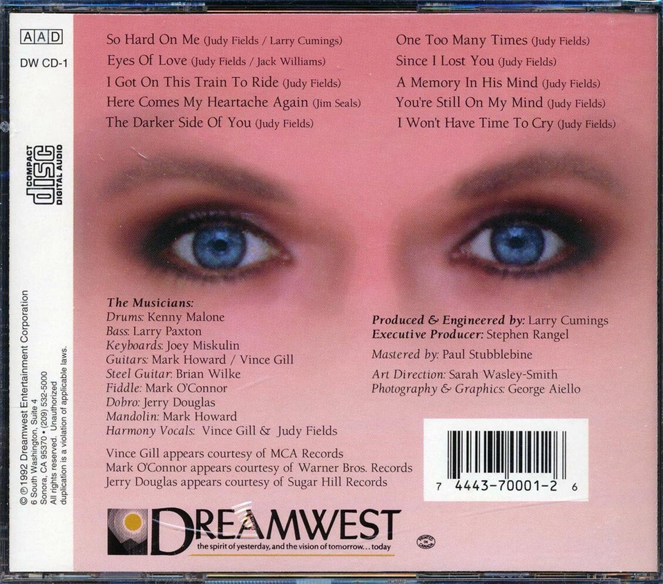 CD Judy Fields - Eyes Of Love | eBay