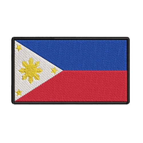 PHILIPPINES FLAG PATCH embroidered iron-on FILIPINO PINOY ISLANDS emblem MANILA | eBay