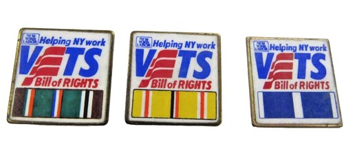 Lot 3 of NY Labor Union Veterans Pin Helping NY Work Vets Bill of ...