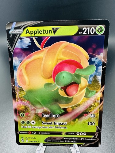 Pokemon TCG - Appletun V 26/164 - Fusion Strike 2021 | eBay