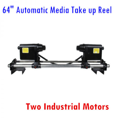 220V 64" Automatic Media Take up Reel GSD64 Two Industrial Motors for ...
