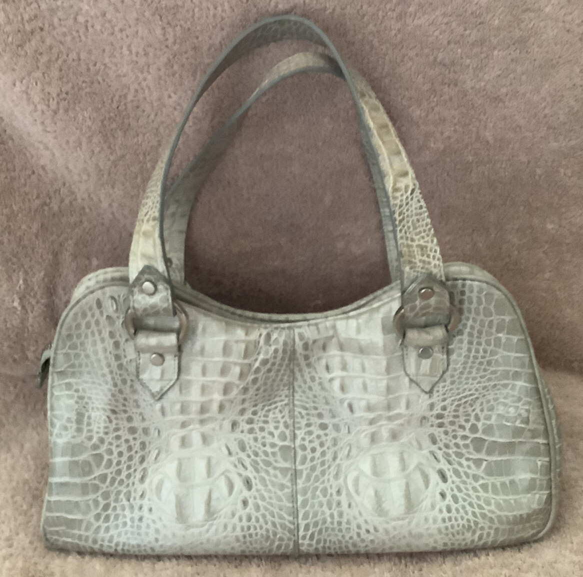 Wilson Leather Alligator Pelle Studio Bag Purse Itali… - Gem
