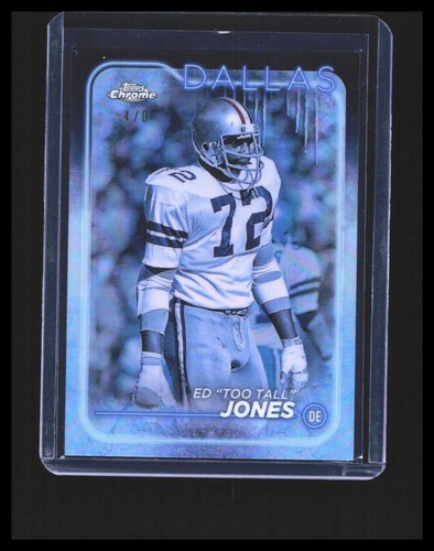 2023 Ed "Too Tall" Jones Topps Composite Finest Frozen Fractor #49 -4/0 ...