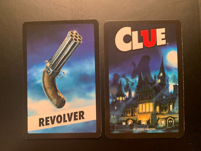 Clue 2020 REVOLVER Weapon Card CLASSIC MYSTERY GAME by Hasbro | eBay