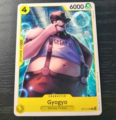 One Piece CCG Gyogyo Carrying On His Will C Card OP13-103 NM | eBay