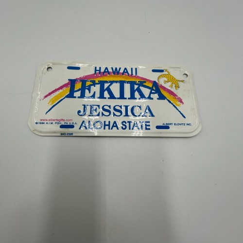 Hawaii Mini Bike Vanity Name "Jessica" Metal License Plate Sign, Iekika ...