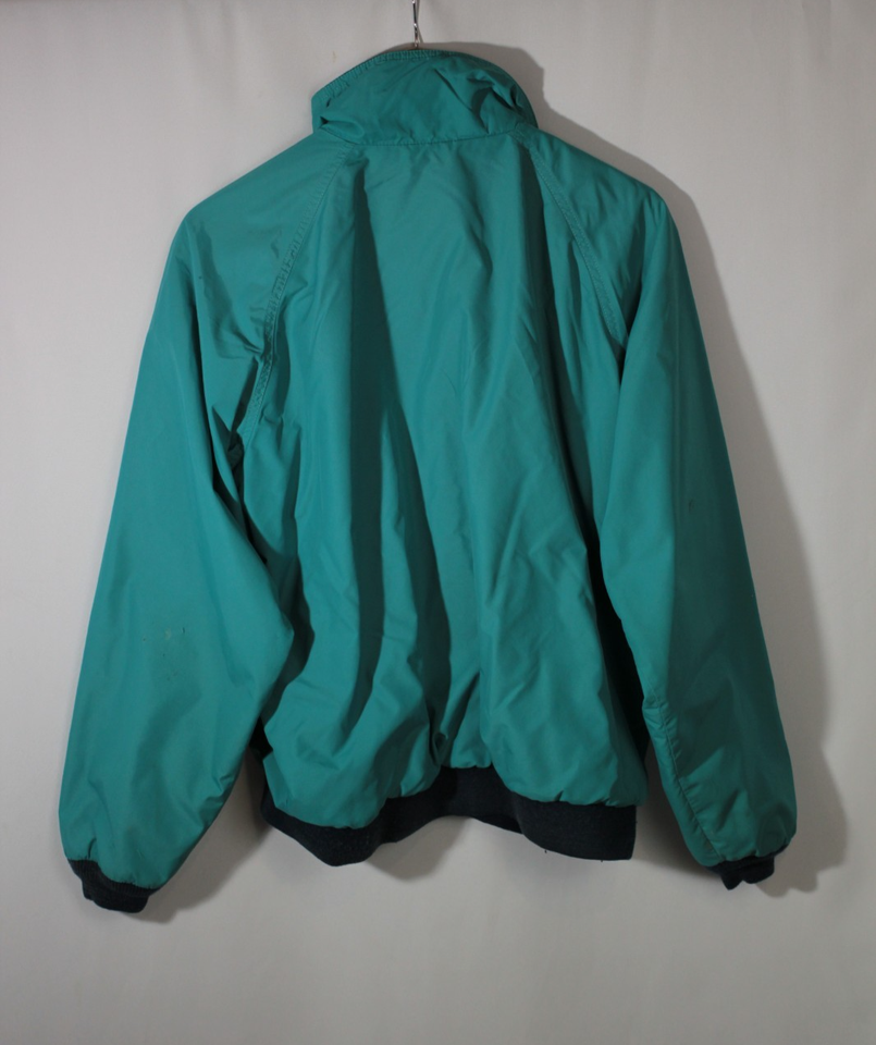 Vintage 90s L.L. Bean Retro Blue Green Full Zip Windbreaker outside ...
