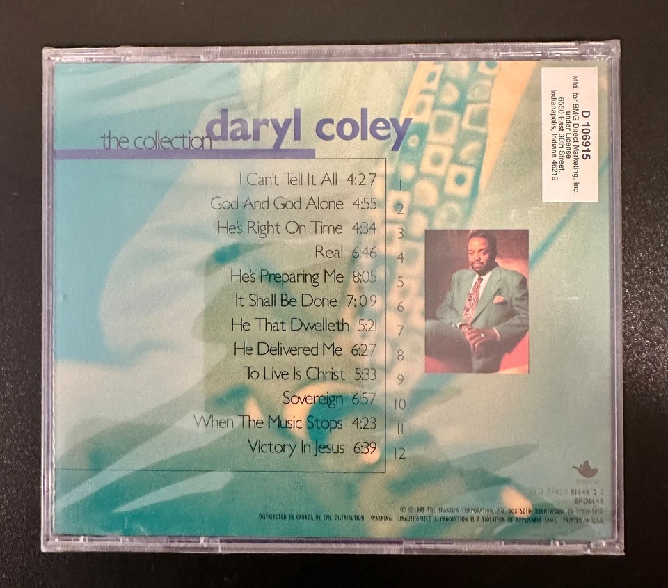 The Collection: 12 Best Loved Songs Daryl Coley (CD) *NEW & SEALED* | eBay