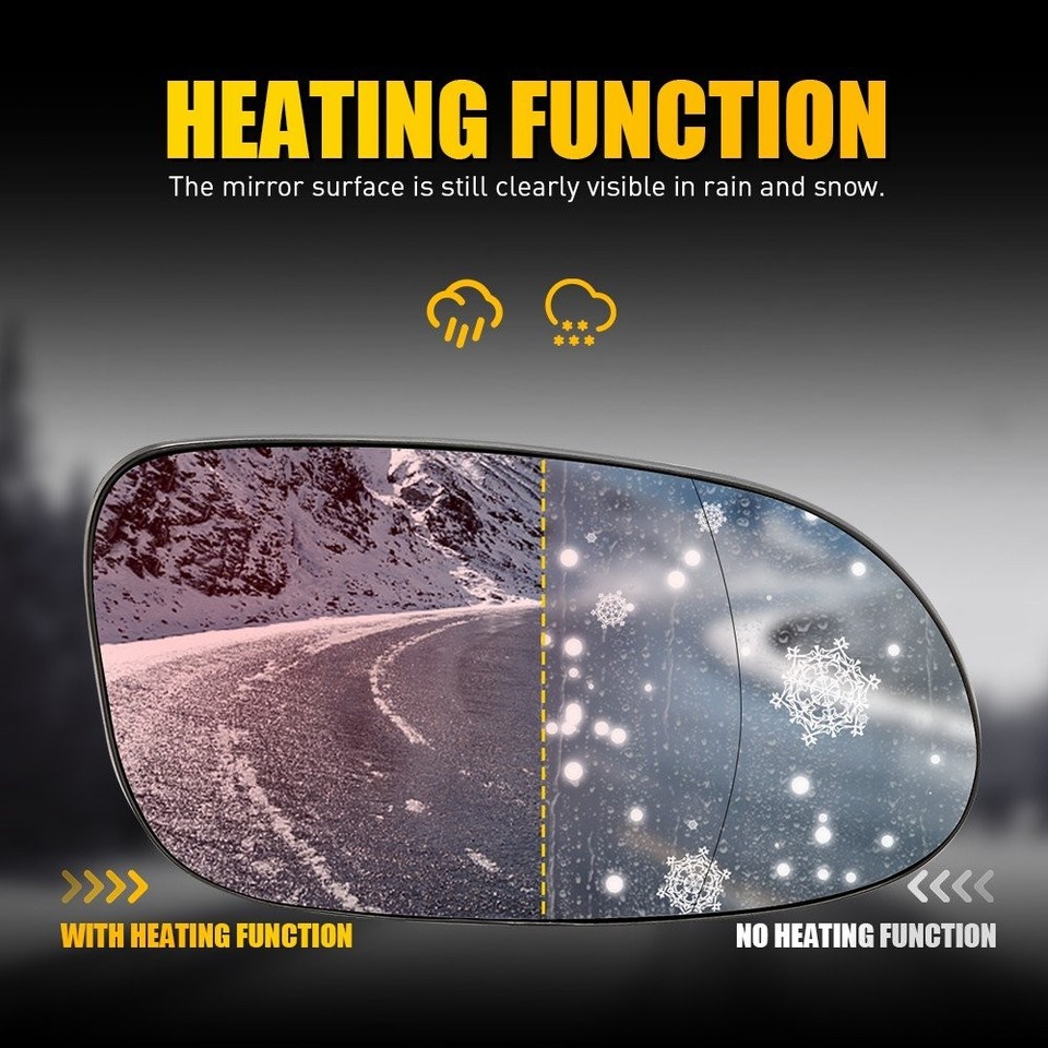 Side View Glass Mirror For 2003-2004 Mercedes Benz SL500 Base with ...