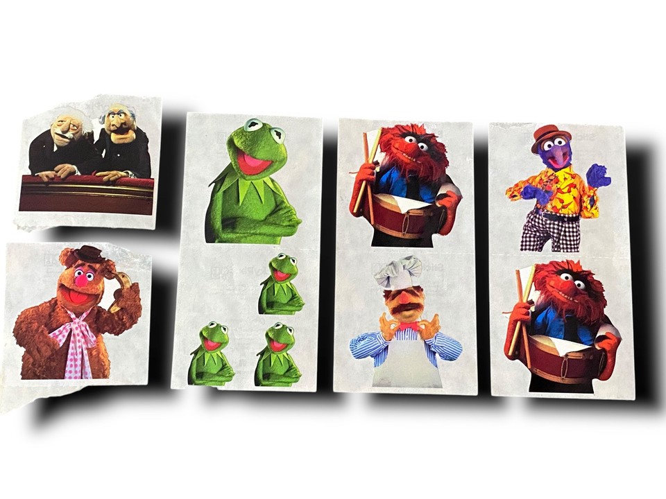 Muppets Kermit Fozzy Gonzo Animal Chef Statler & Waldorf Vintage ...
