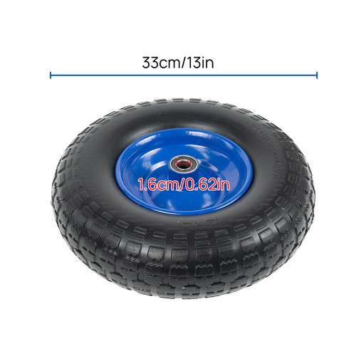 Solid 13 inch 4.00-6 solid 16mm Bore Wheel barrow Tyre Wheel Wheels ...