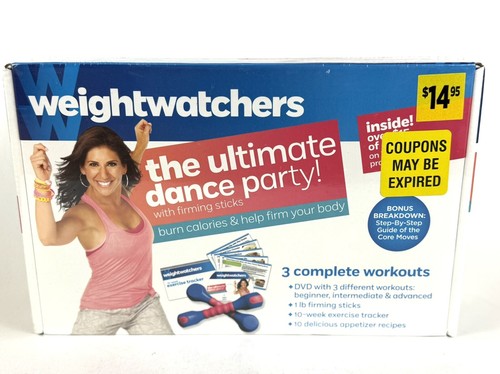 Weight Watchers Ultimate Dance Party Kit Workout DVD With Firming ...