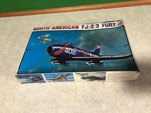 Model Kit UNUSED - Hasegawa 1/48 Scale North-American FJ-2/3 Fury #4042 ...