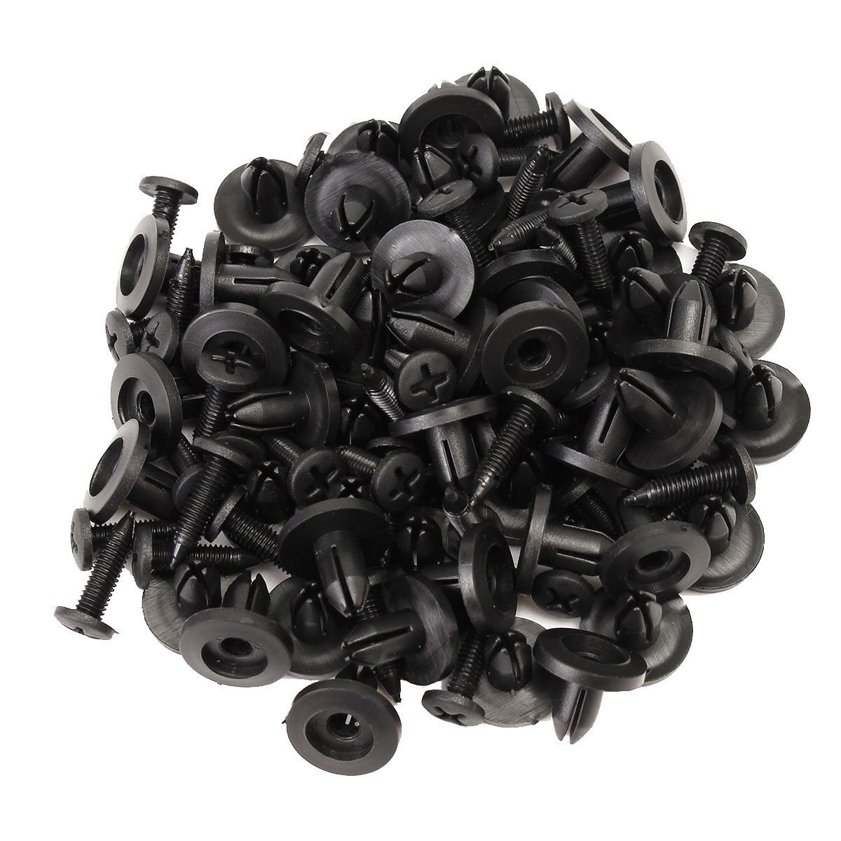 100pcs 8mm Plastic Car Screw Scrivet Clips Interior Trim Panel Clips ...