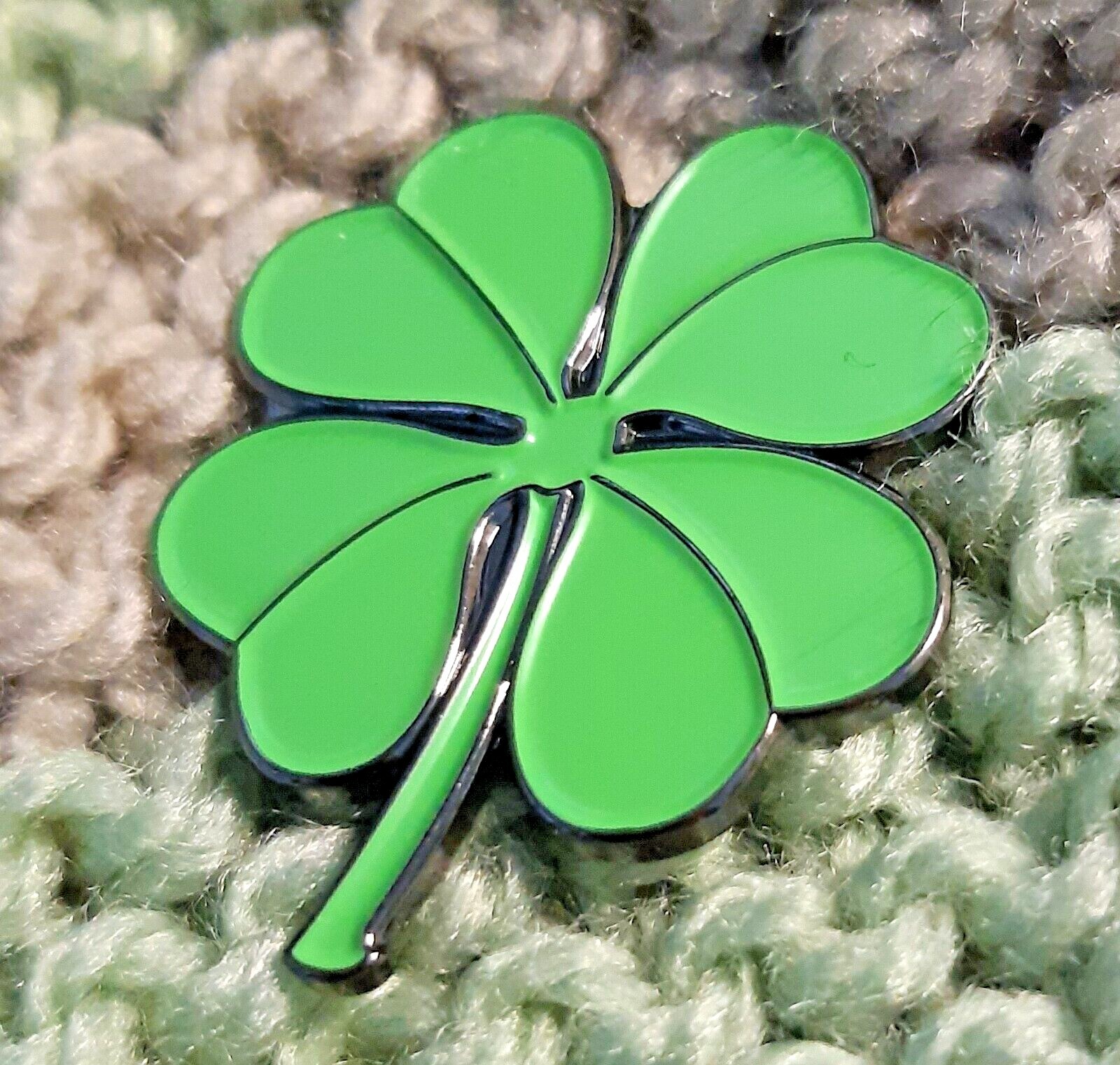 Four Leaf Clover, Irish Lucky Charm, Iron Plated Brooch Unisex Shirt ...