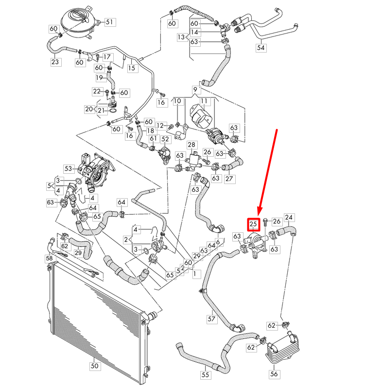 VOLKSWAGEN GOLF 5G MK7 Cooling System Solenoid Valve 5Q0906457K NEW ...