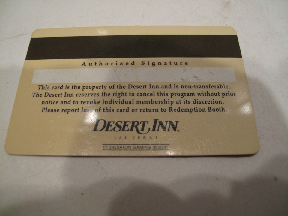Vintage ITT Sheraton Desert Inn Players Card Las Vegas. Nice ...