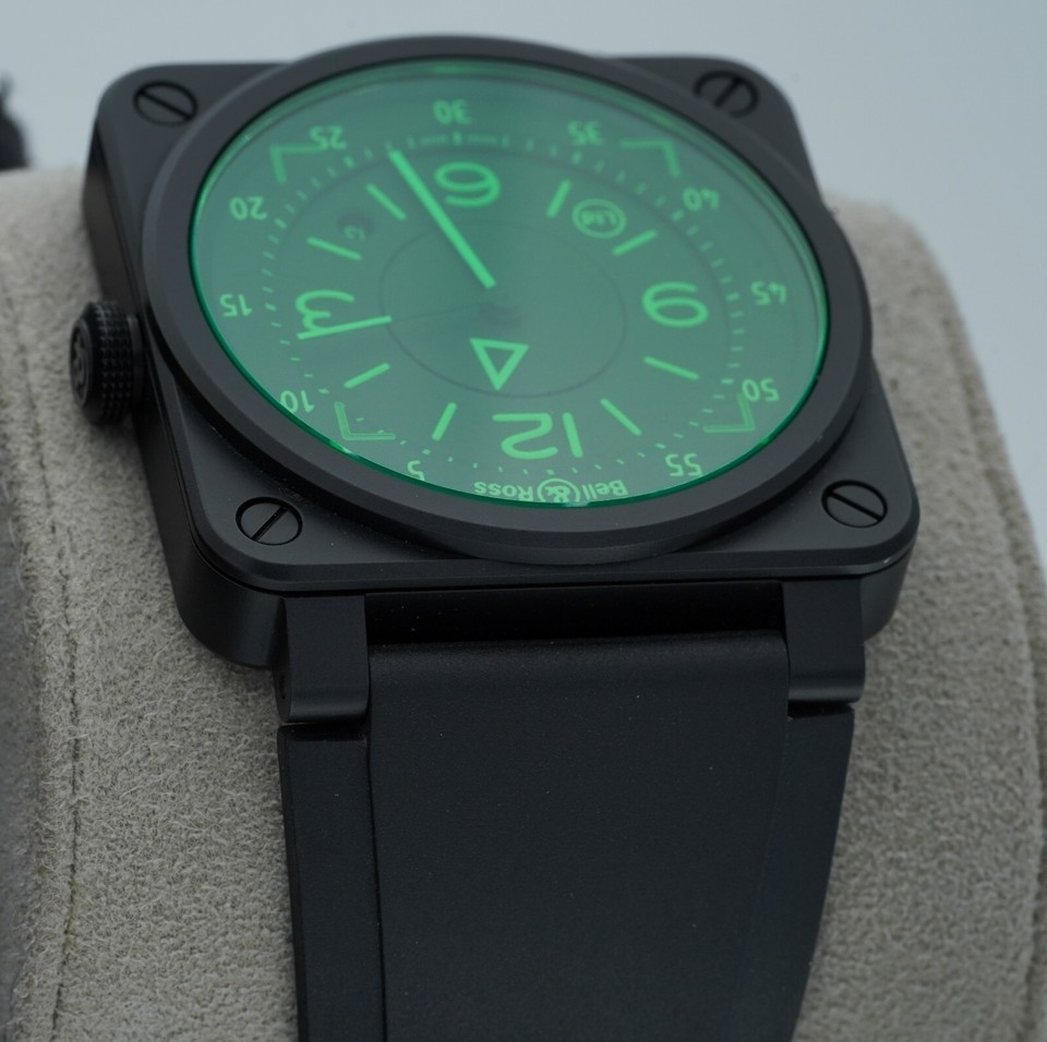 Bell & Ross BR03 03-92 HUD LIMITED EDITION AUTOMATIC BLACK DIAL BOXES ...