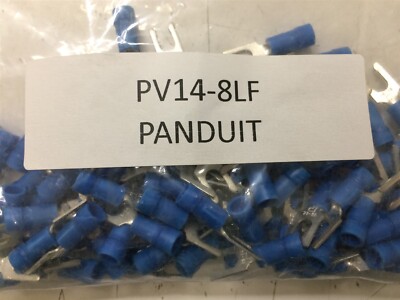 PV14-8LF PANDUIT CONN SPADE TERM 14-16AWG #8 BLUE 14 PIECES | eBay