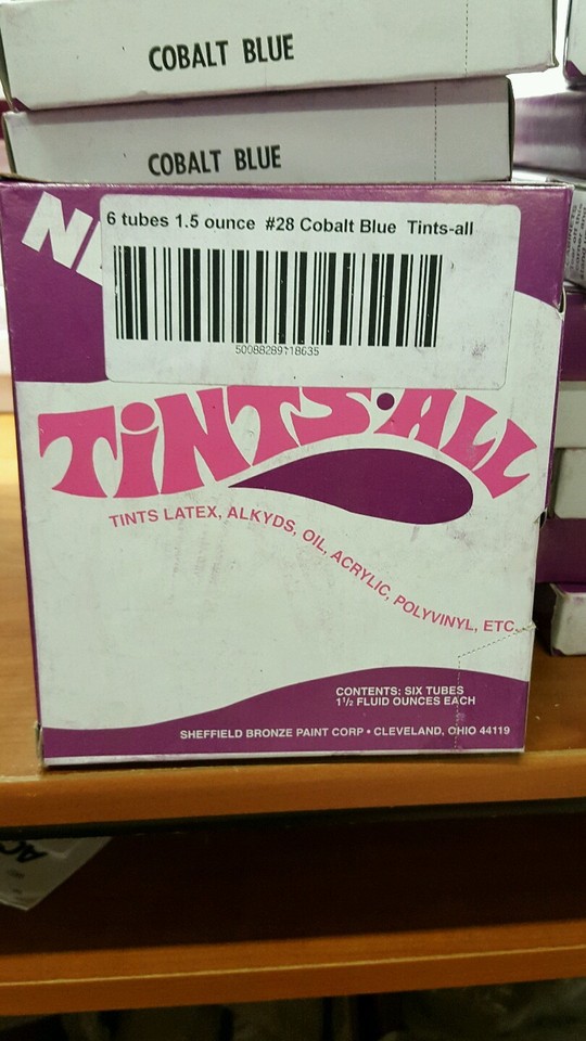 TINTS-ALL PAINT COLORANT 1.5OZ-USE IN LATEX-OIL-STAINS-6 COLORS-LOT OF ...
