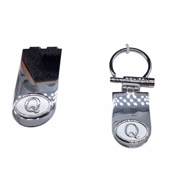 Colibri Of London "Q" Silver key chain & money clip in Wood Box for ...