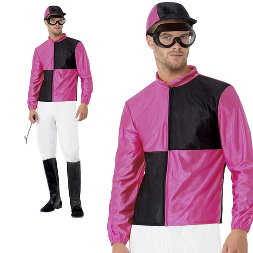 Horse Racing Stag Night Costume Race Racer Jokey Fancy Dress Outfit ...