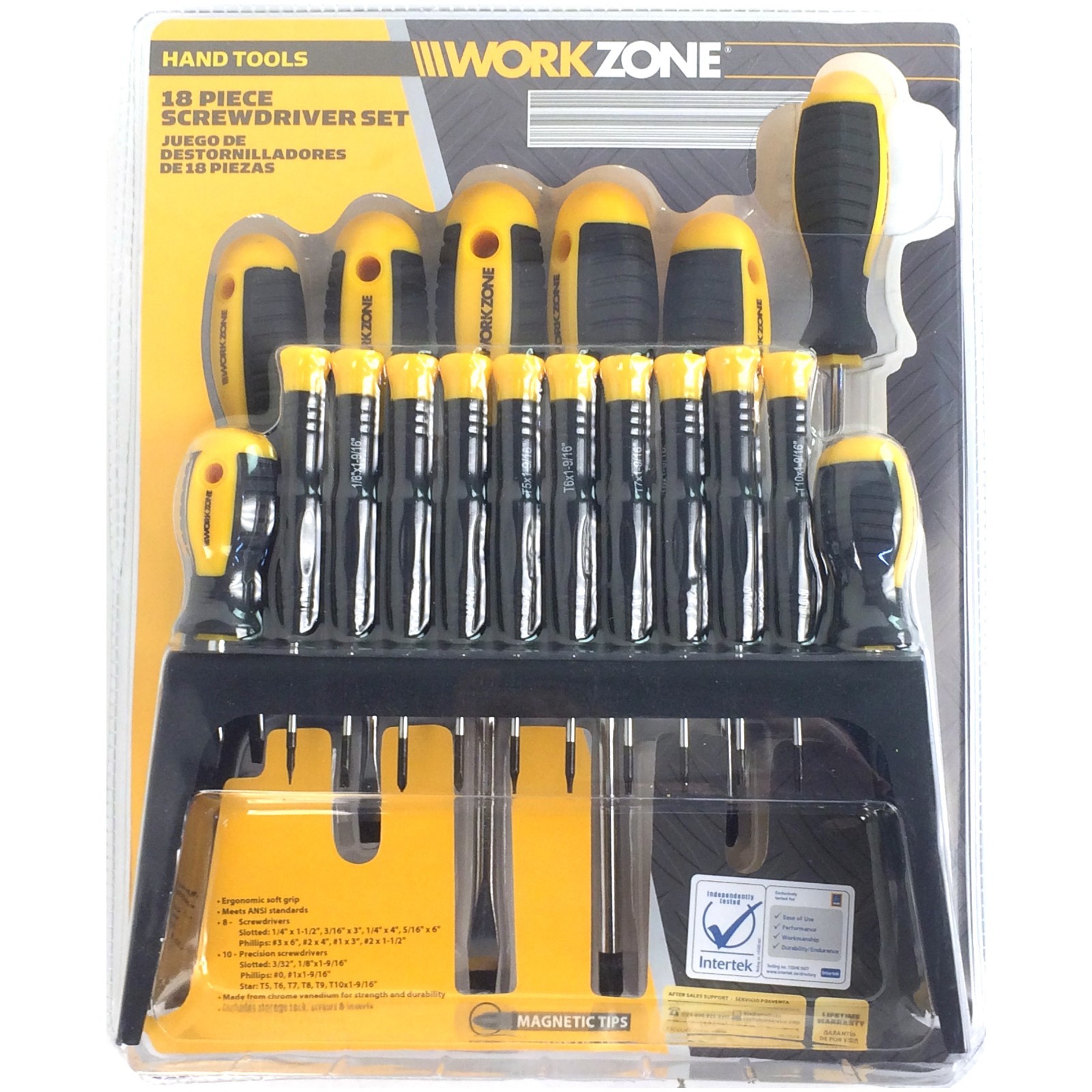 Wilmar Performance Tool W1710 Screwdriver Set, 18-Piece, 041498285111 ...