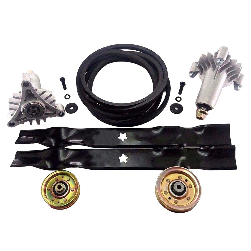 LT3000 42" MOWER DECK REBUILD KIT SPINDLES BLADES BELT IDLERS FITS ...