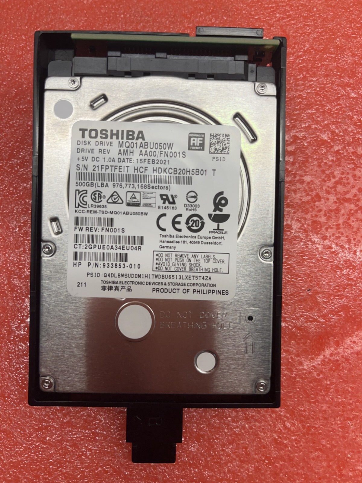 B5L29-67903 HP SECURE HARD DISK DRIVE | eBay