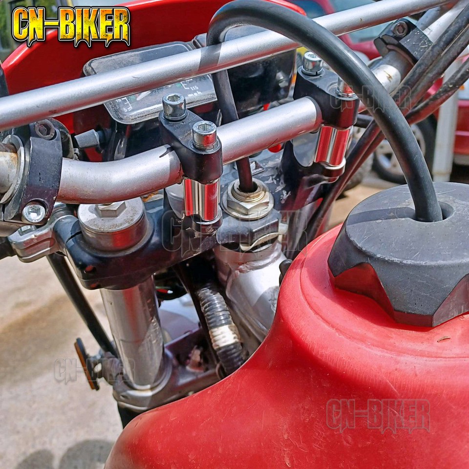 CNC Aluminum Handlebar Risers 7/8" Bars 30mm Height For YAMAHA TW200 ...