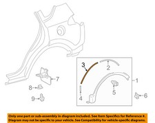 Toyota OEM Tacoma Fender-wheel Fender Flare Molding Pad Gasket Seal ...