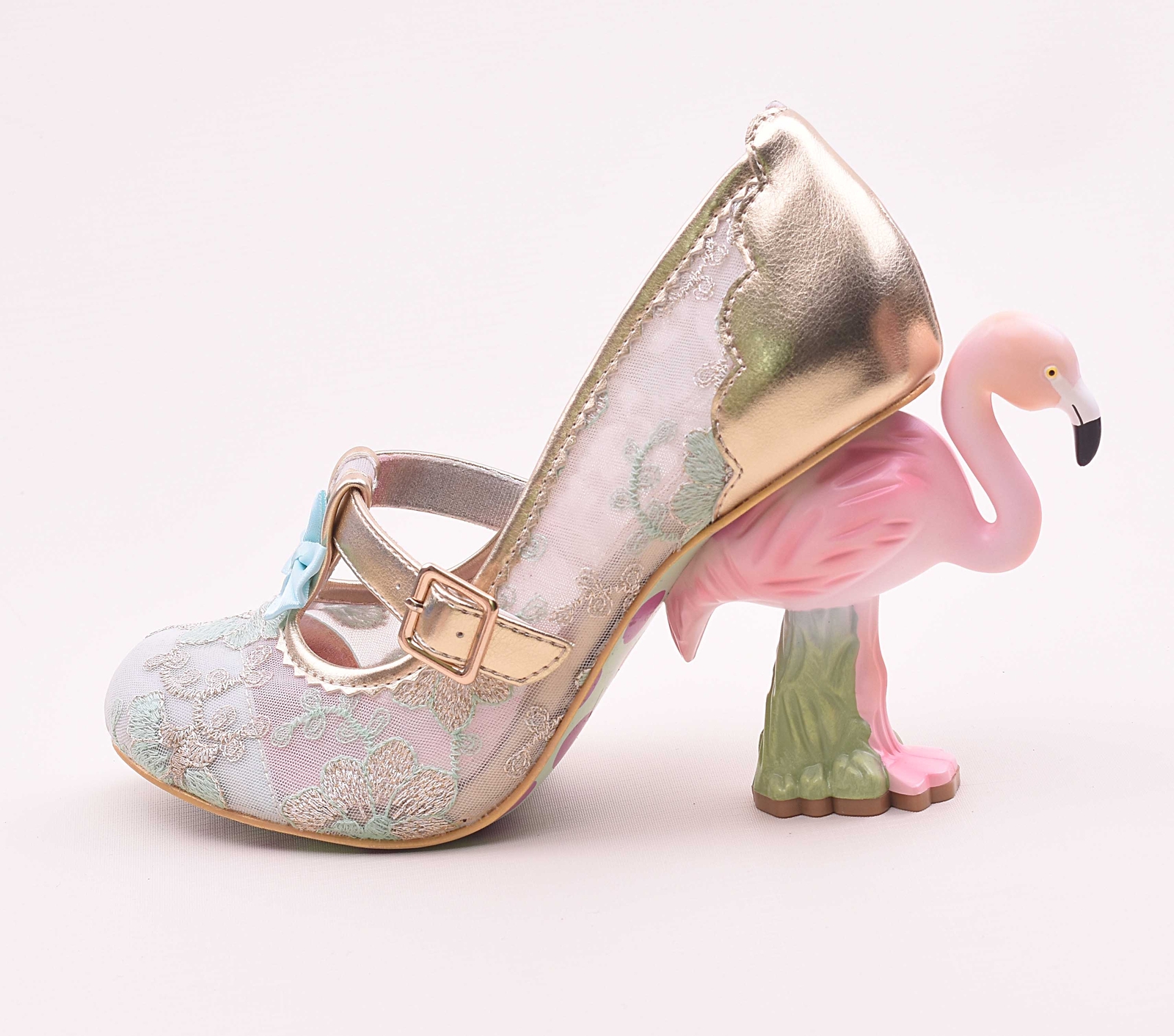 Women's High Flamingo Shape Heels Sequins Dress Evening Banquet Ball ...