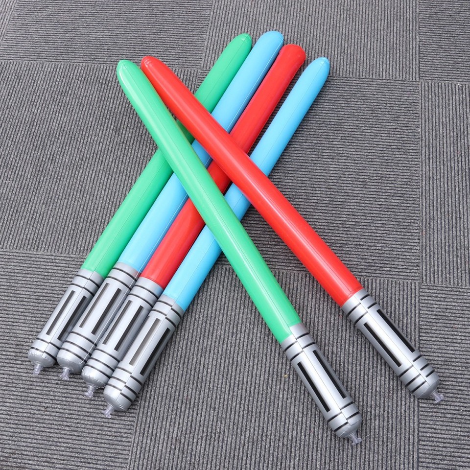 6 Pcs Cartoon Inflatable Sword Lightsaber Toy Blow up Toys for Kids ...