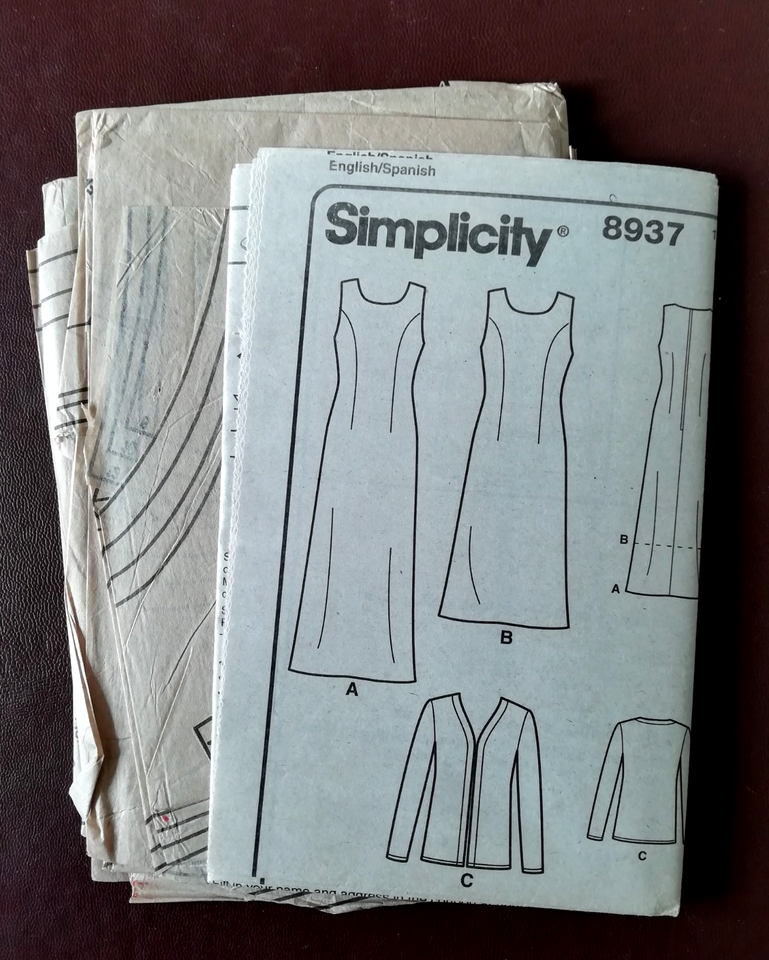 SIMPLICITY 8937 - Misses Dress & Jacket Sewing Pattern....Sizes 8-14 ...