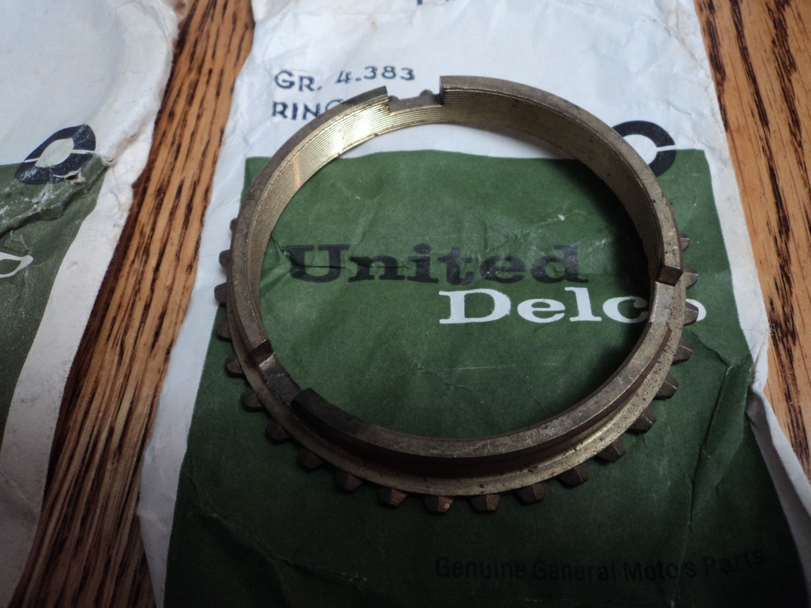 NOS 1966-1974 Muncie 4 Speed Brass Synchro Rings M20 M21 M22 3880850 ...