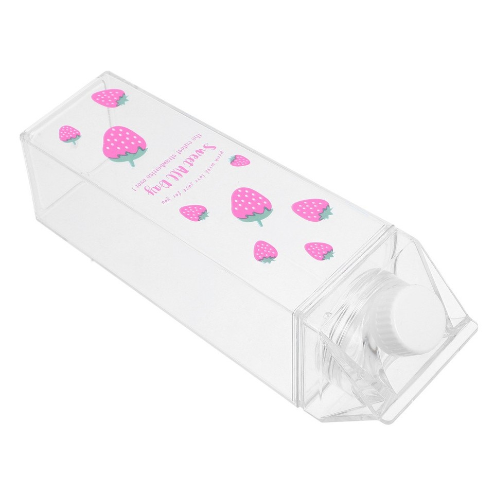 500 Ml Milk Container with Label Cow Print Jug Bottle Containers | eBay UK