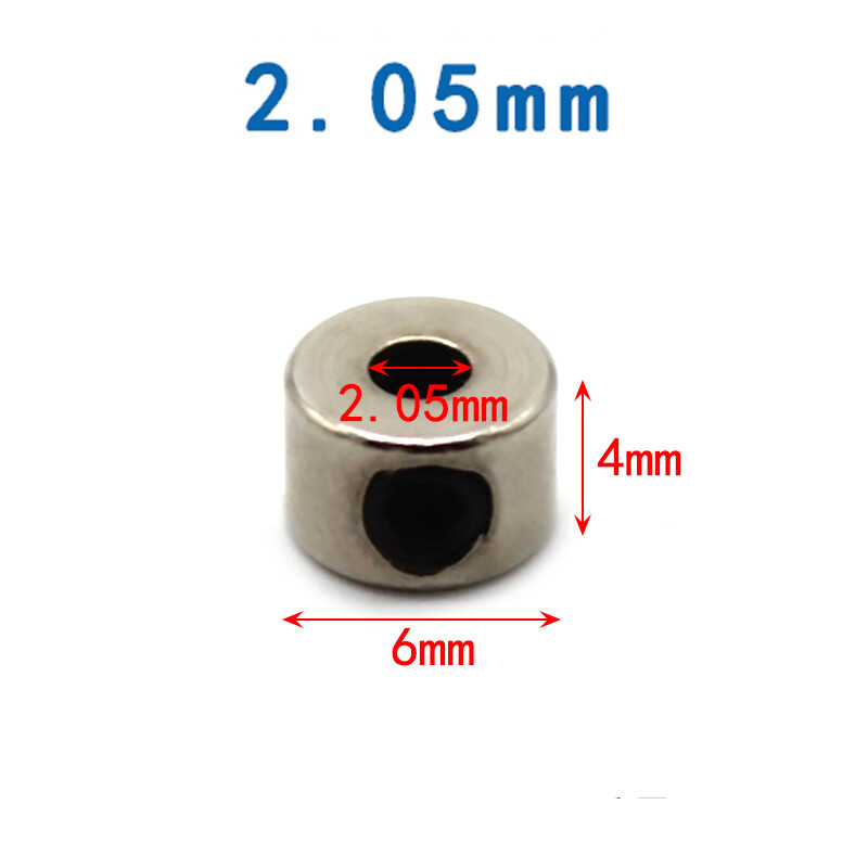 Stainless Steel Shaft Collar Metal Clamp Collar M3 Screw Bore 1.55mm to ...
