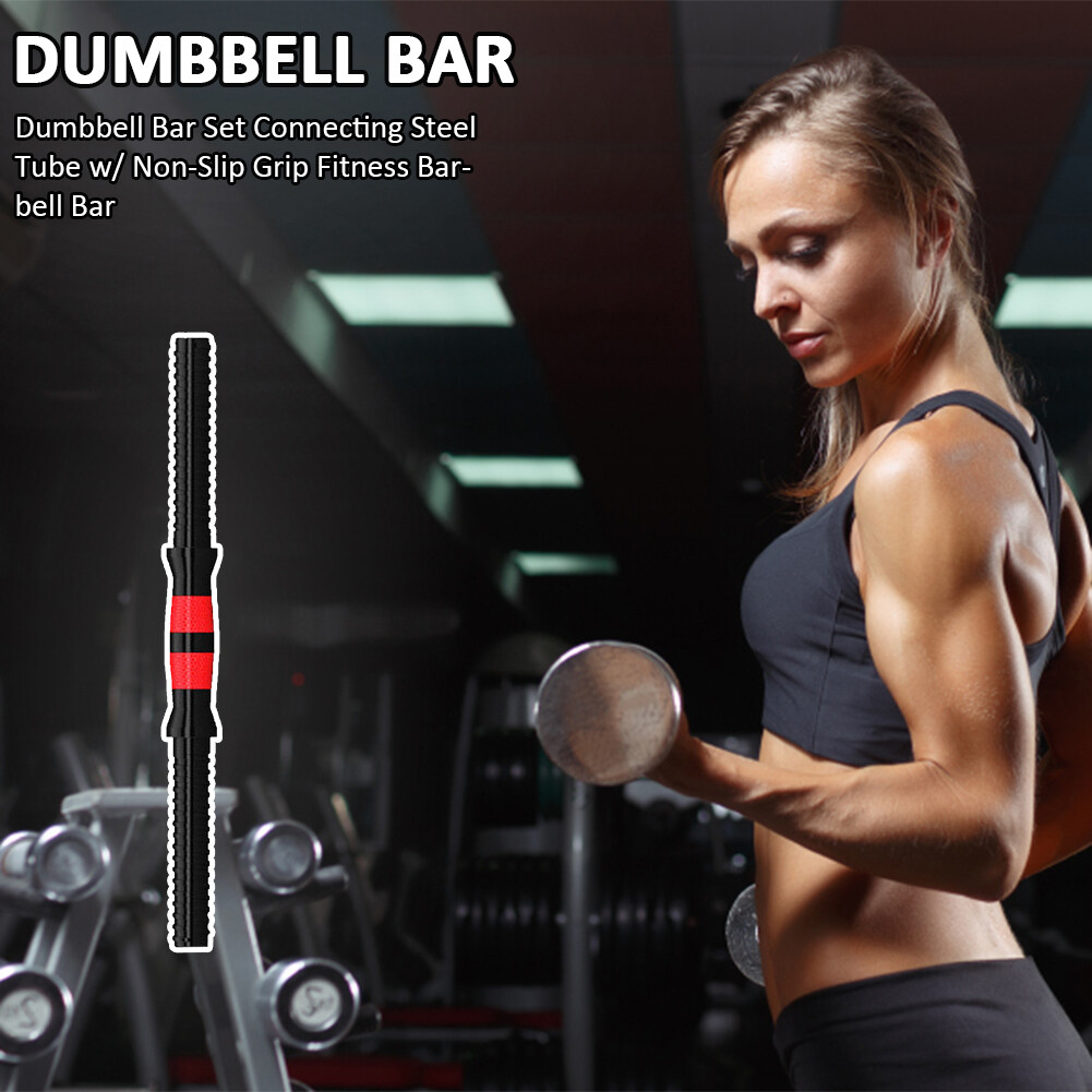 AU Dumbbell Bar Set Connecting Steel Tube w/ Non-Slip Grip Barbell Bar ...