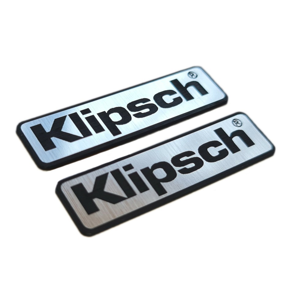 Klipsch - Sticker Case Badge Emblem - Chrome Reflective - Two Emblems ...