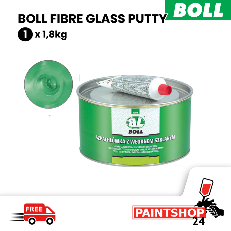 Fibre Glass Putty BOLL Fiber Car Body Filler 1,8kg Van Boat Repair High ...