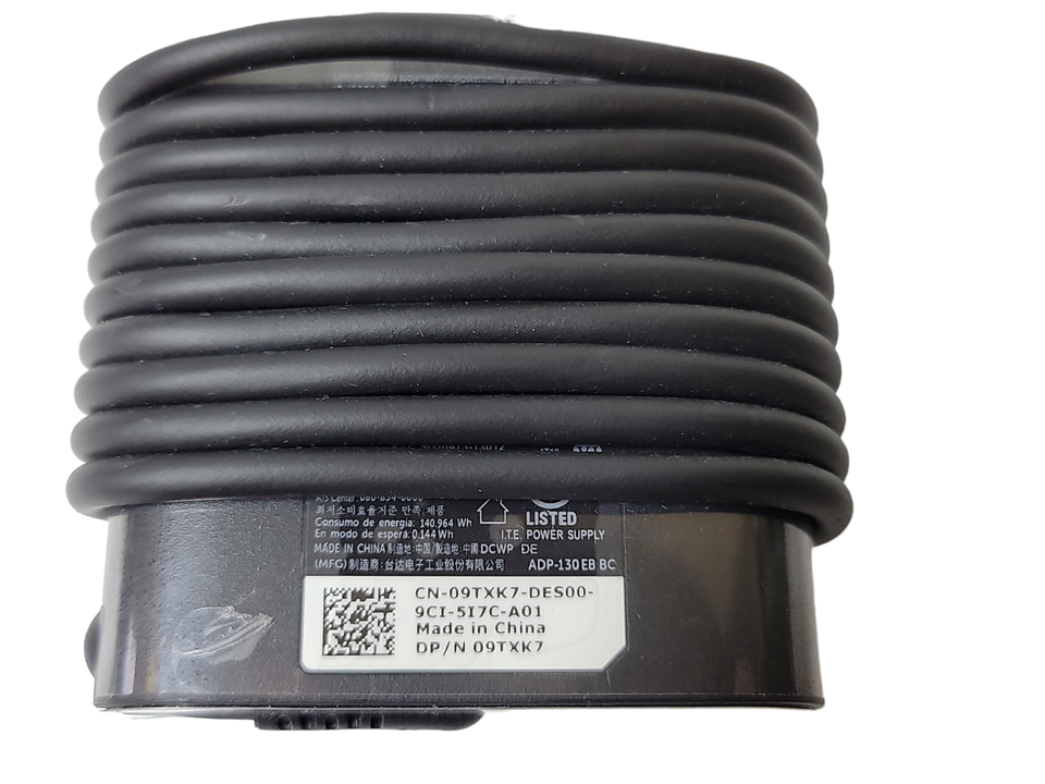 New Dell 130W 4.5mm Laptop Power AC Adapter Charger-DP/N: 09TXK7 ...