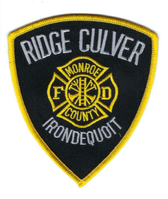 Ridge Culver Irondequoit (Monroe County) New York NY Fire Dept. patch ...