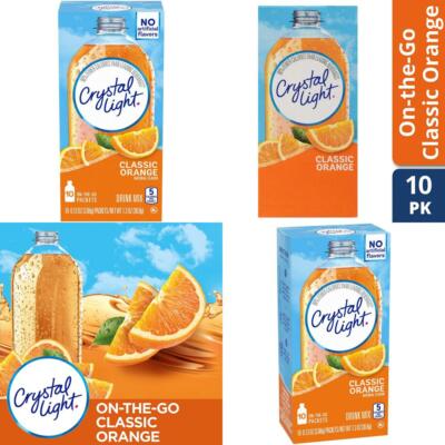 Crystal Light Classic Orange Powdered Drink Mix, 10 ct - 0.13 oz 6 Pack ...