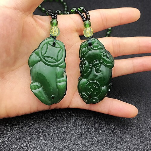Unisex Chinese Pixiu Pendant Necklace Fashion Charm Jewelry Carved ...
