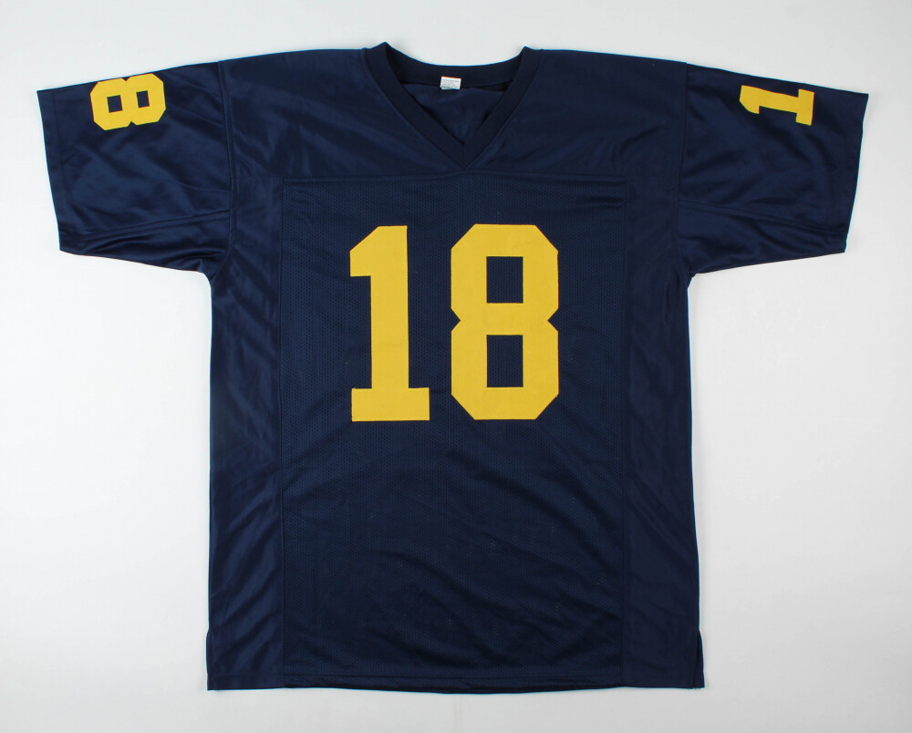 Amani Toomer Signed Michigan Wolverines Jersey (PSA COA) New York Giant ...