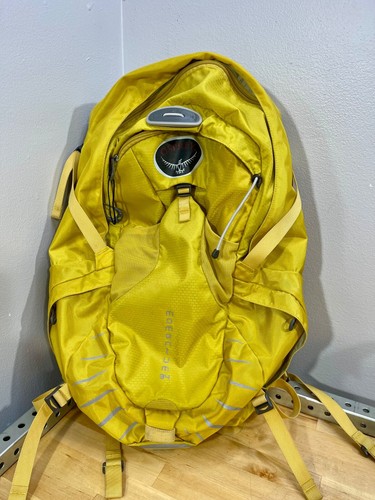 rare Osprey Momentum 34 Backpack Daypack Yellow Hiking Biking Bike ...