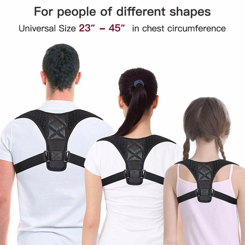 US Men Women Child Posture Corrector Back Support Belt Hunchback ...
