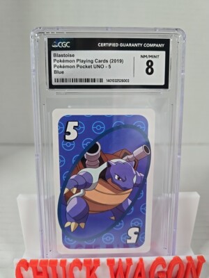 CGC 8 Japanese Blastoise UNO Blue 5 Pokémon Trading Card Game 2020 | eBay