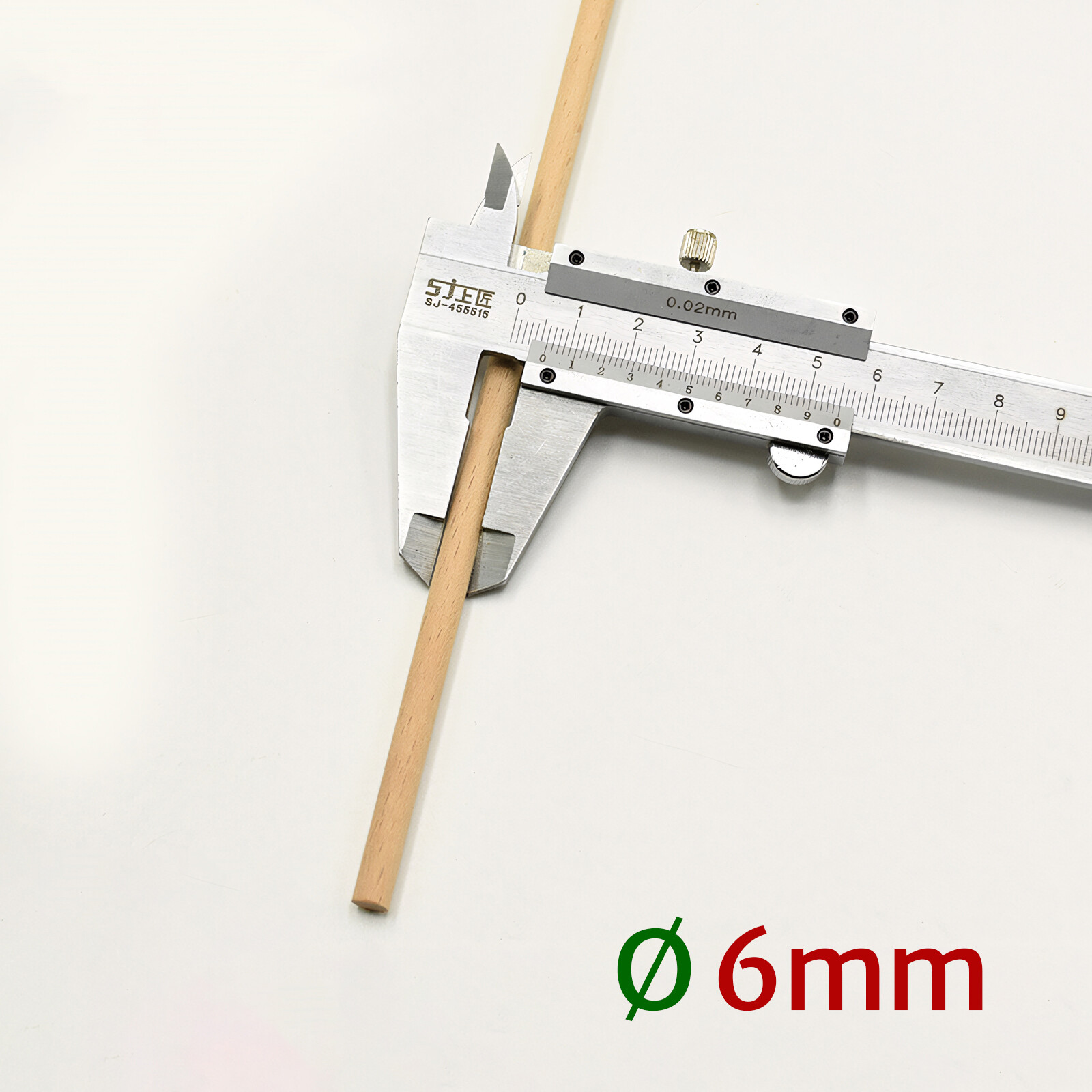 Ø 4mm to 60mm Beech x 20cm Wooden Dowling Rods, Craft Sticks Rods ...